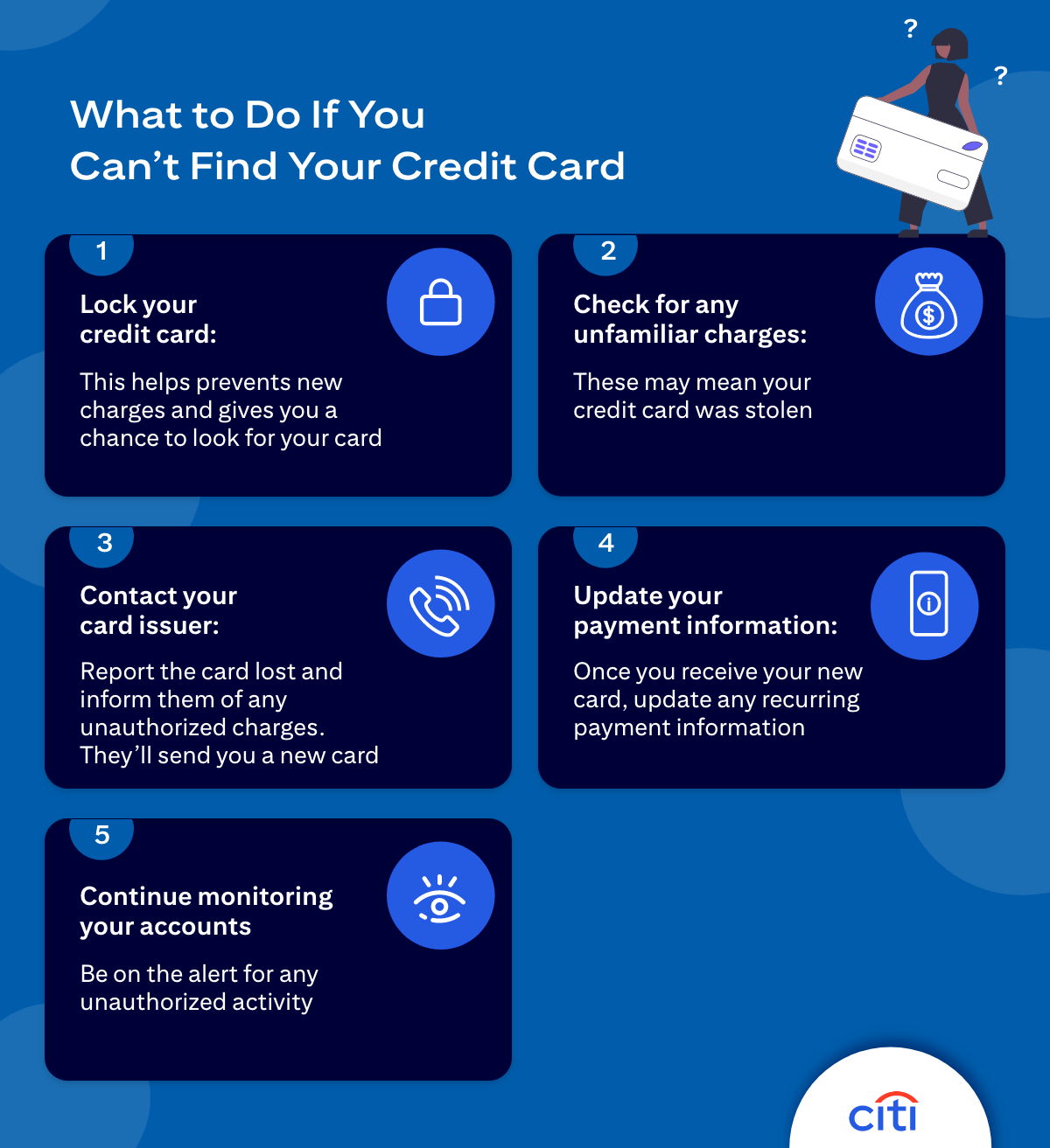 What to Do When You Lose Your Credit Card | Citi.com